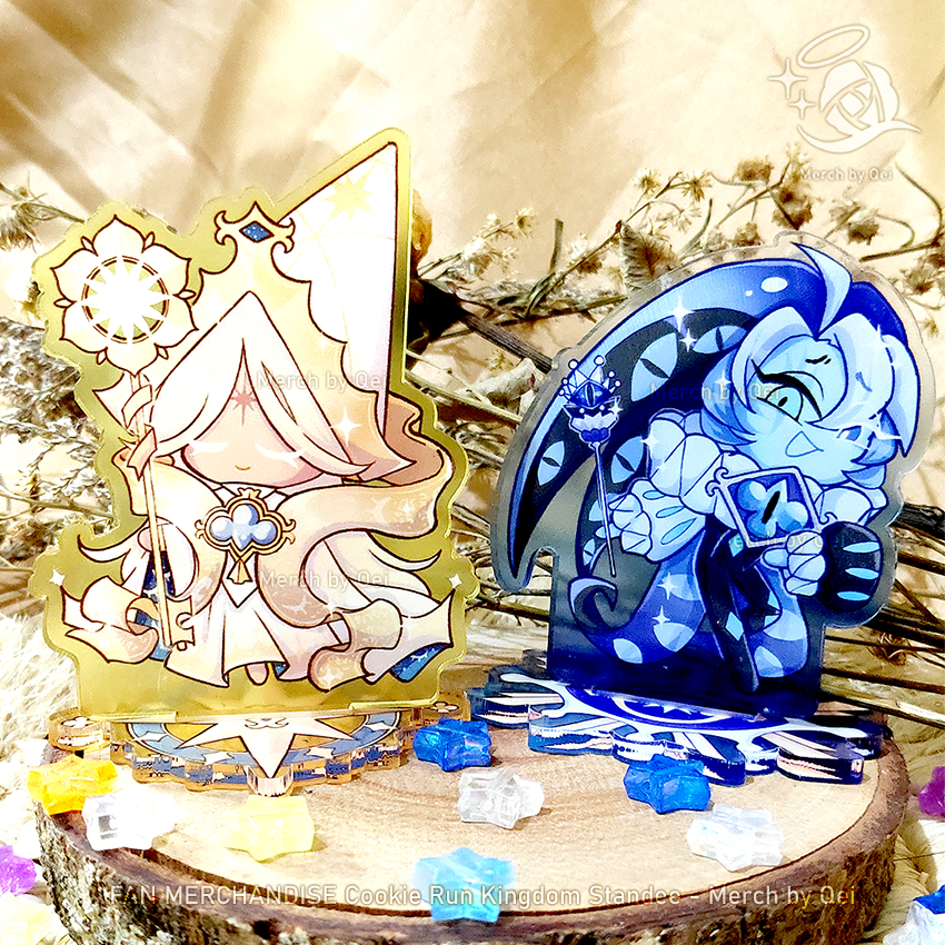 Standee Pure Vanilla Cookie & Shadow Milk Cookie COOKIE RUN KINGDOM ...