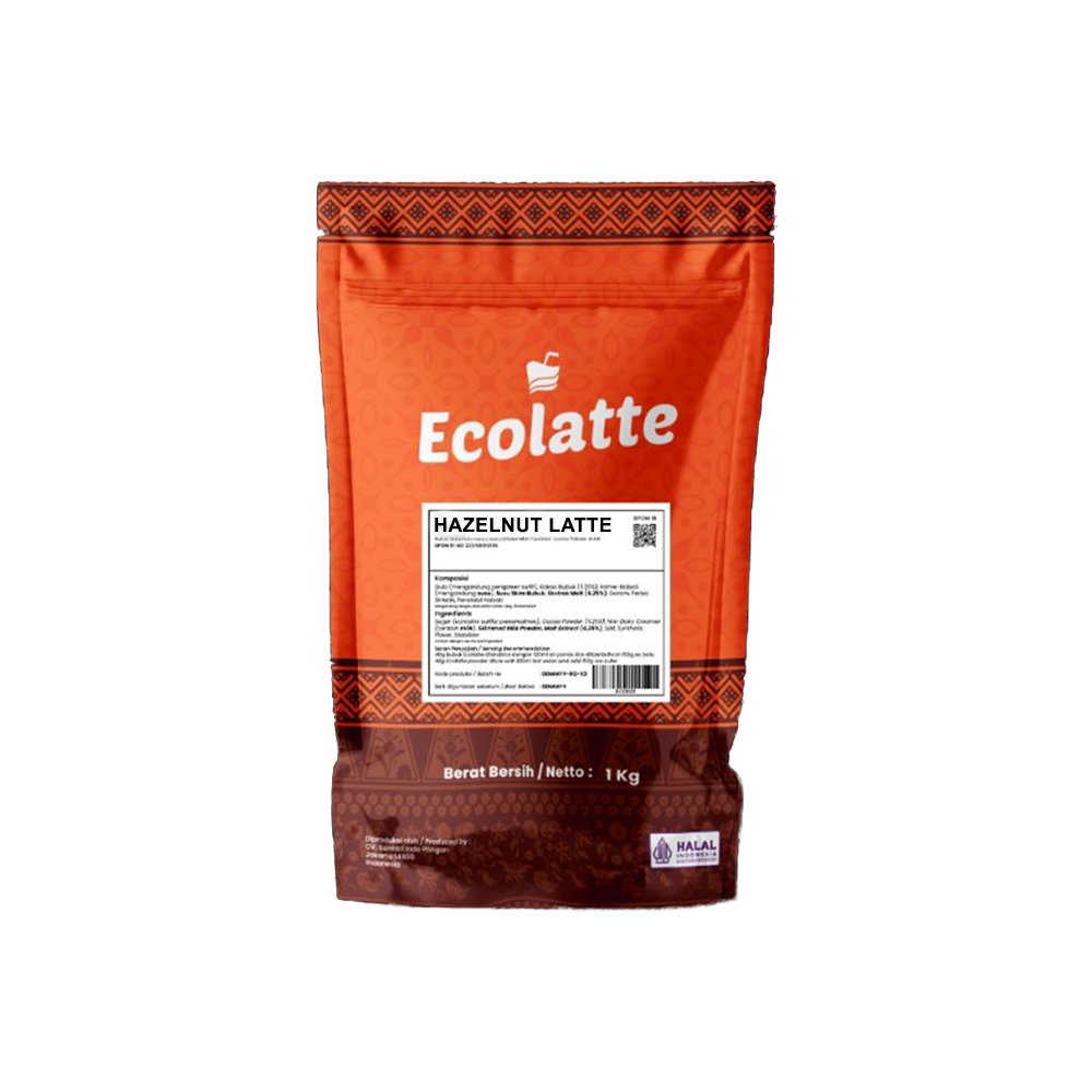 Ecolatte Hazelnut Latte Powder Drink / Powdered Drink 1kg | Shopee ...