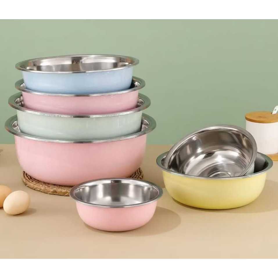 5 in 1 Stainless Basin Multipurpose Stainless Basin Package | Shopee ...