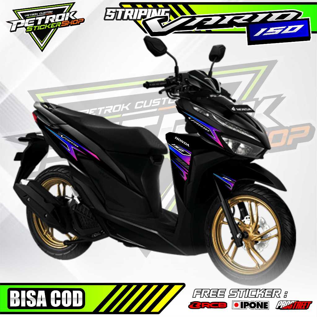 Striping VARIATIONS HONDA VARIO 150 LED NEW / STICKER LIST MOTORCYCLE ...