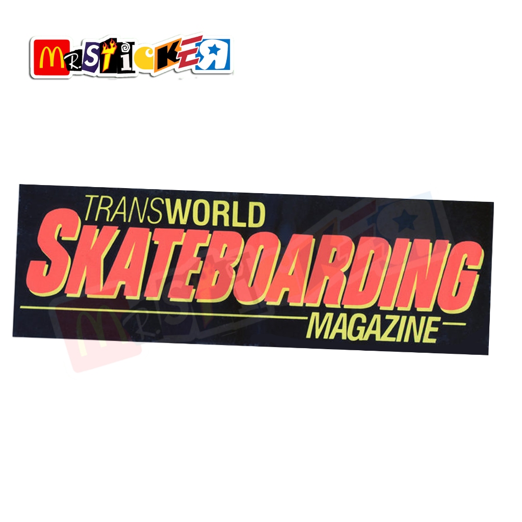 TRANSWORLD Skateboarding Magazine logo sticker retro skateboards ...