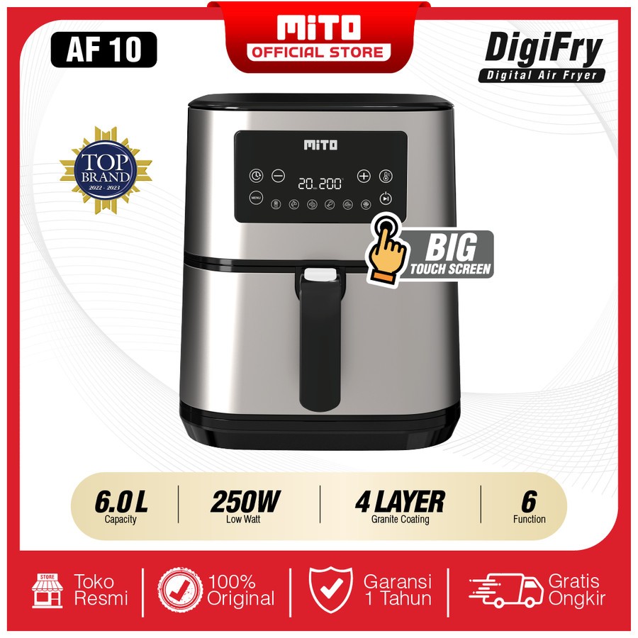 MESIN Mito Grande Air Fryer DigiFry AF10 6L Oilless Frying Machine ...