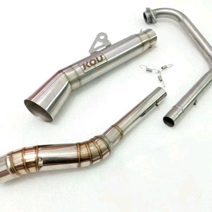 Open pipe big elbow stainless canister exhaust Muffler for tmx 125 ...