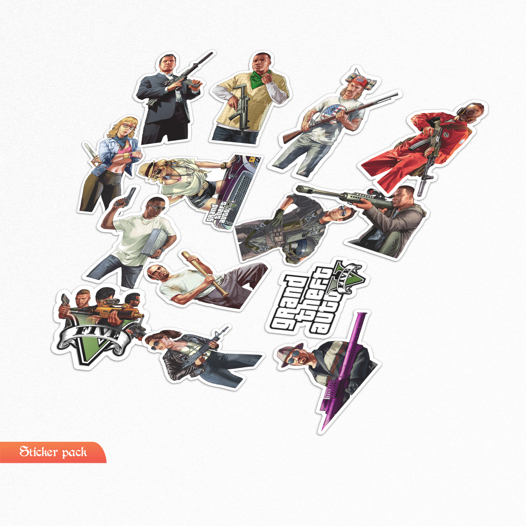 Gta V Game stickers / Sticker Pack | Shopee Philippines
