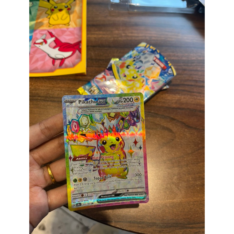 Pokemon CARD TCG TRADING CARD SUPER RARE Pikachu EX SR Terastal Pokemon ...