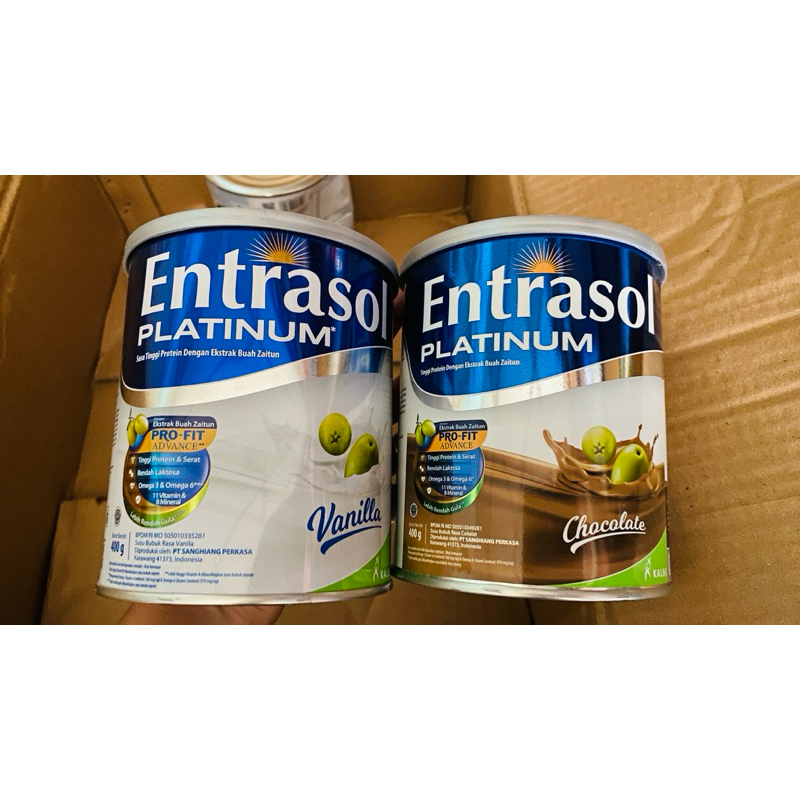 ENTRASOL PLATINUM TIN VANILLA CHOCOLATE 400g - 800gr - EXPIRED 2026 ...