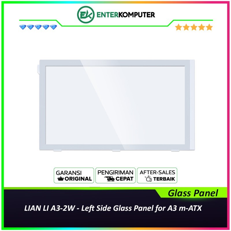 LIAN LI A3-2W WHITE - Left Side Glass Panel for A3 m-ATX | Shopee ...