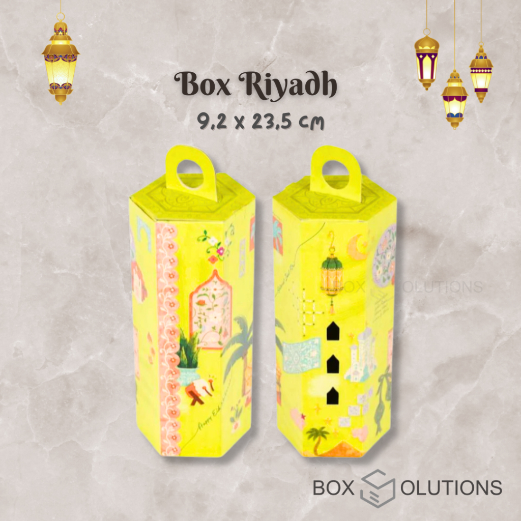 Riyadh box / Eid al-Fitr jar box / Eid hamper bottle box - 9,3x23,5 cm ...