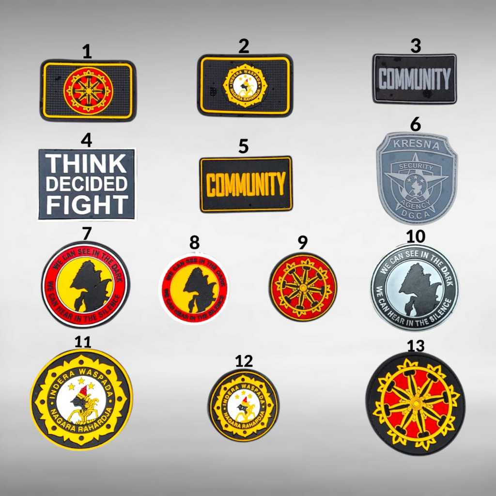 Emblem Rubber Patch Logo Intelkam Community Kresna Wayang Think Decide ...