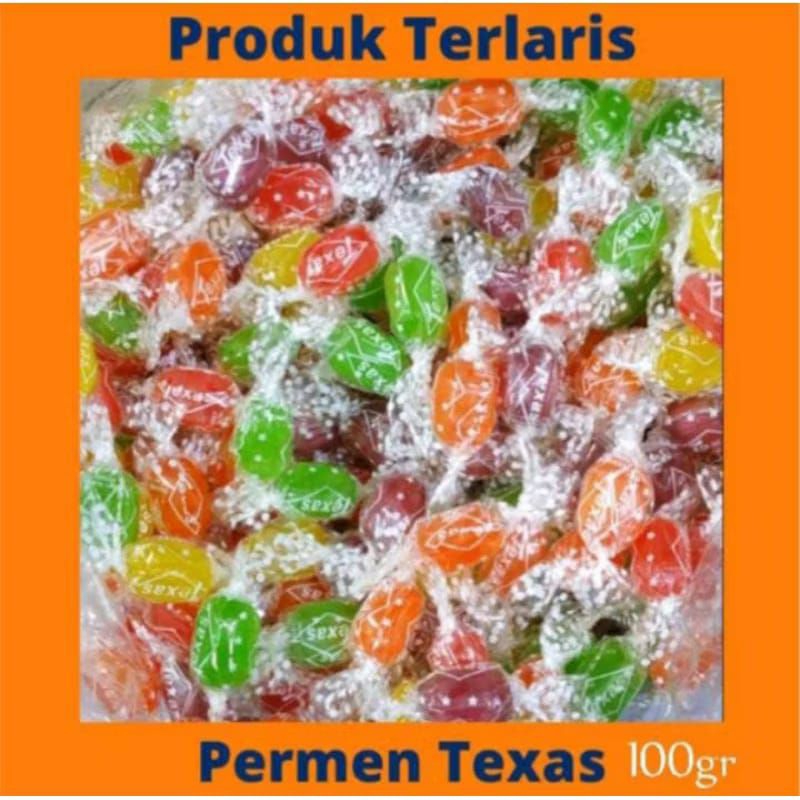 Texas candy, various fruit flavors, packaged 100g, textured candy ...