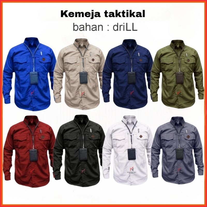 KEMEJA KATUN PDL Tactical mm-Tac Shirt | Thick imported Grade A" drill ...