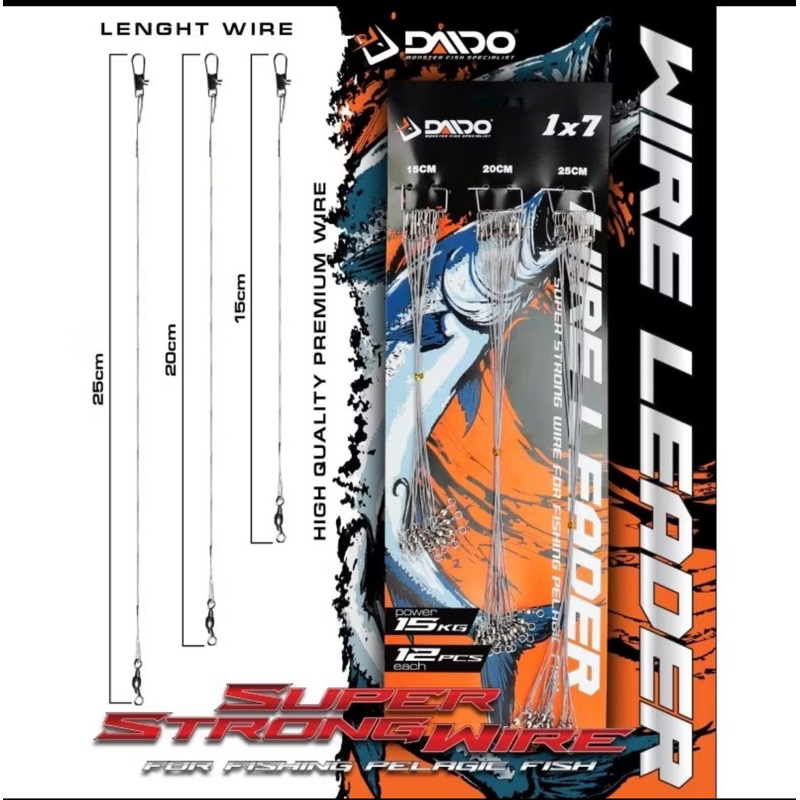 LEADER WIRE DAIDO 1 PACK CONTAINS 36 PCS, 3 SIZES | Shopee Philippines