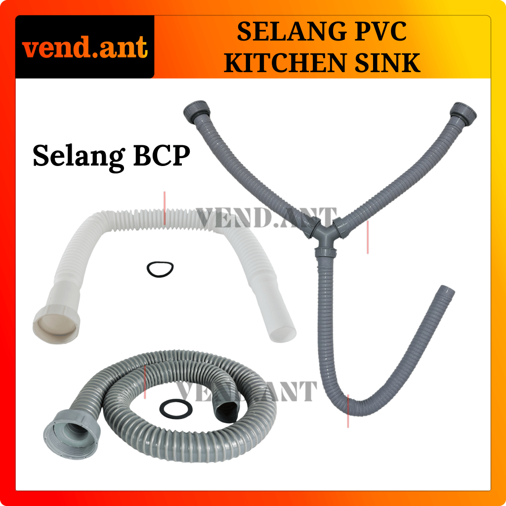 PVC Kitchen Sink Drain Hose Siphon | Shopee Philippines