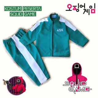 Squid Game Participants Costume | Squid Game Kids Uniform | Squid game ...