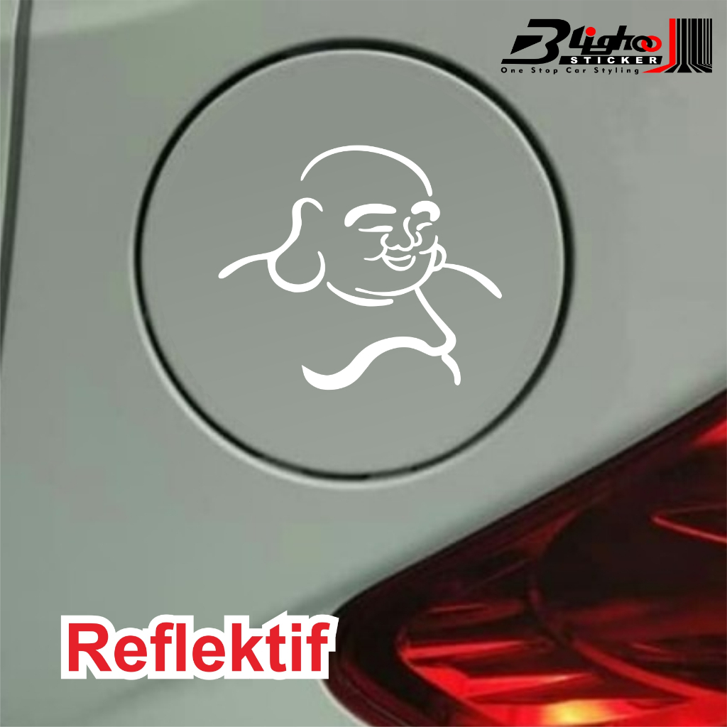BLIGHOO Cutting Sticker Buddha Maitreya Reflective Light Up 12cm Cool ...