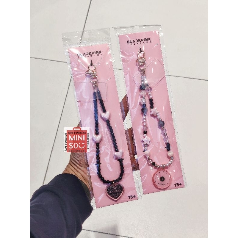 MINISO x BLACKPINK Bead Chain Phone Pendant / BLACKPINK HP Bracelet THE ...