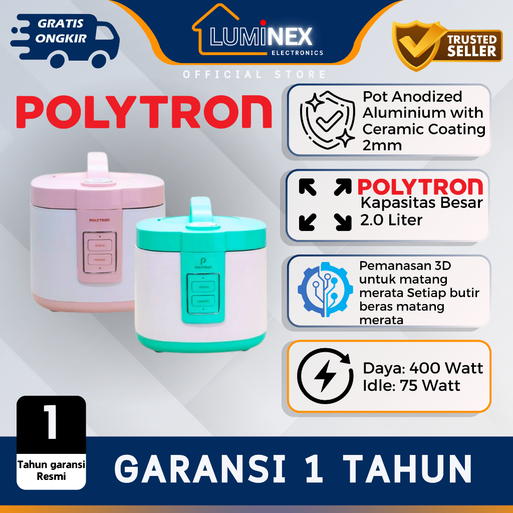 Magic com Rice cooker 3D Heating Ceraming Coating tiara Polytron 1202 2 ...