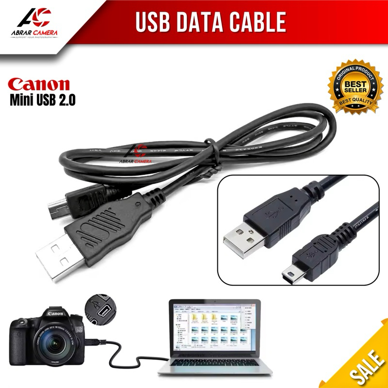 Canon DSLR Mirrorless Pocket Mini Camera USB Data Cable USB 2.0 to USB ...