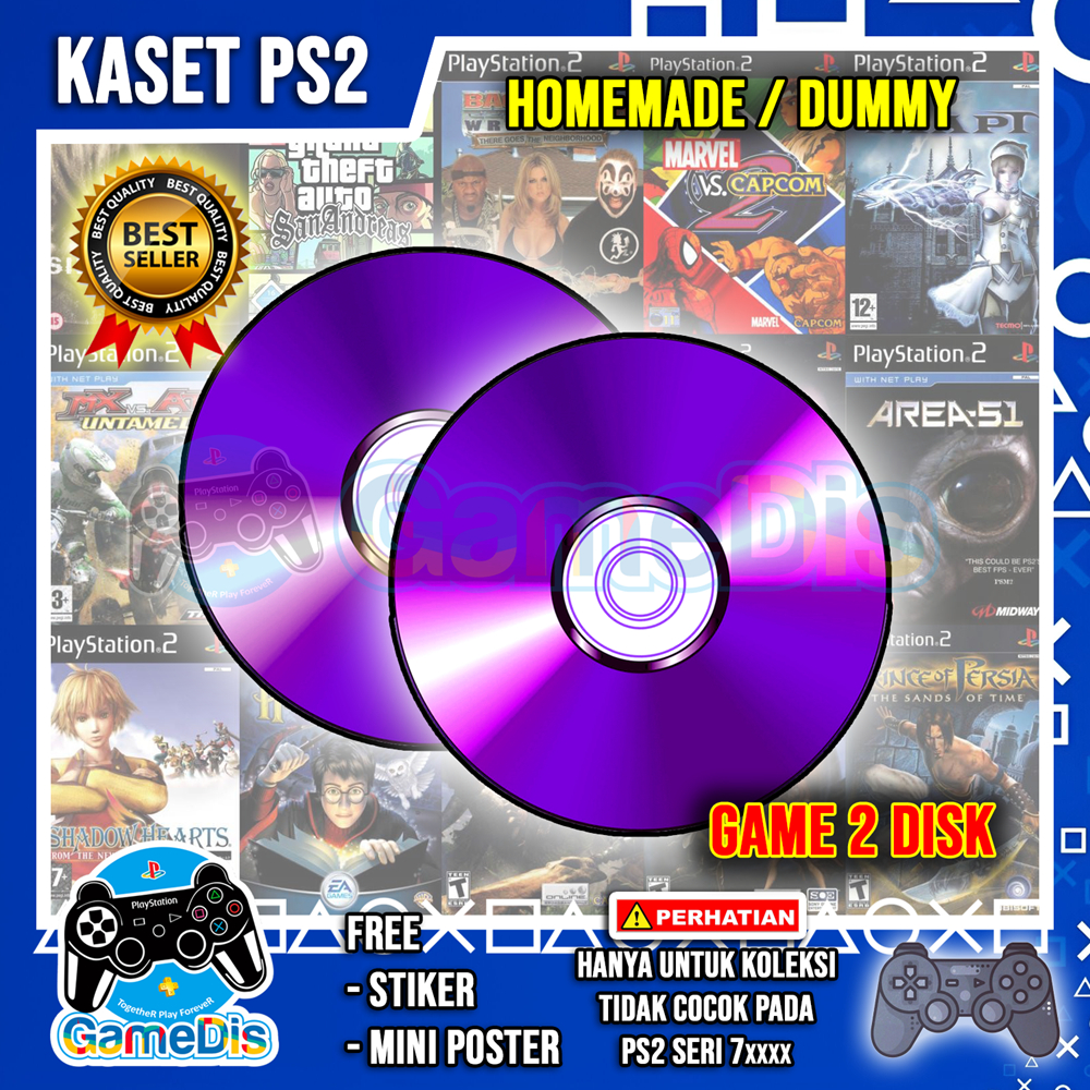 PS2 Cassette REQUEST GAME 2 Disks || High Quality | Shopee Philippines