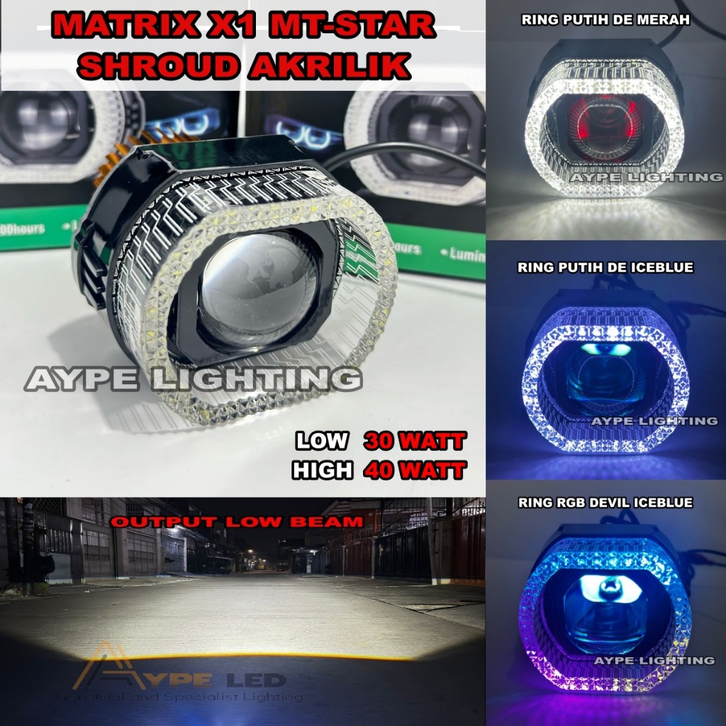 Biled Matrix X1 MP03 3 inch Acrylic Shroud Apps 210+ Mode Plus Demon ...