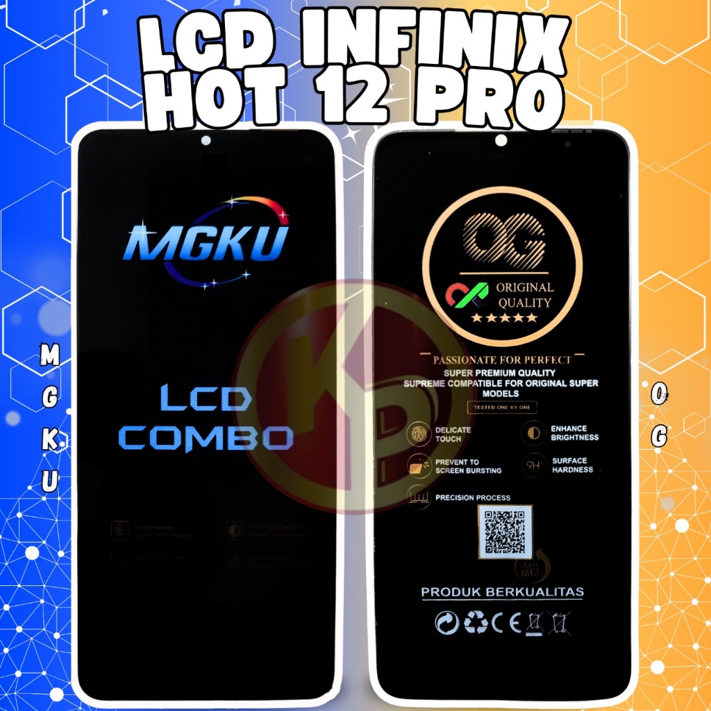 LCD + TOUCHSCREEN INFINIX HOT 12 PRO / X668 MGKU QUALITY AND 0G ...