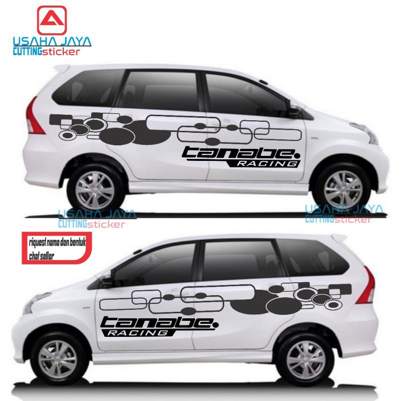 Avanza car sticker tanabe racing sticker list full body Toyota Avanza ...