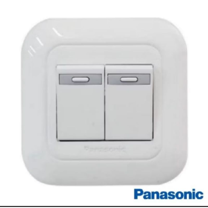 Panasonic switch series WEJ5571 WS / double 2 gang 1 way switch ...