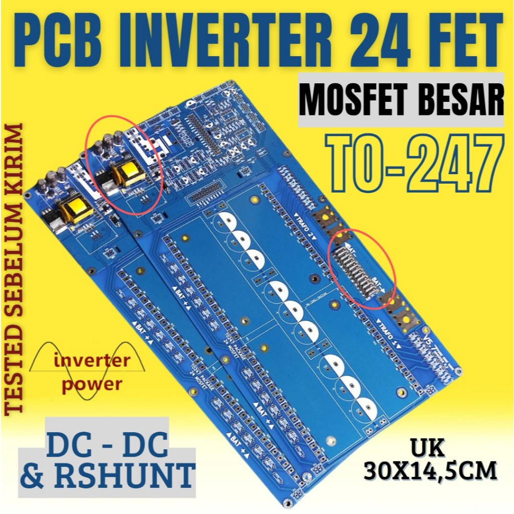 Pcb Inverter Egs002 Psw 24fet large mosfet to-247 24 mosfet | Shopee ...