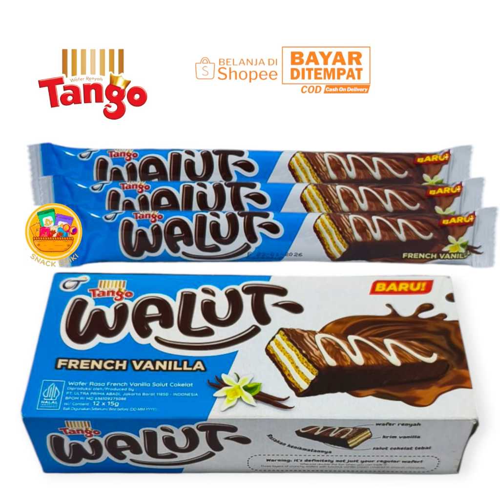 TANGO WALUUT FLAVOR FRENCH VANILLA SALUT CHOCOLATE 1 BOX 12 PCS ...