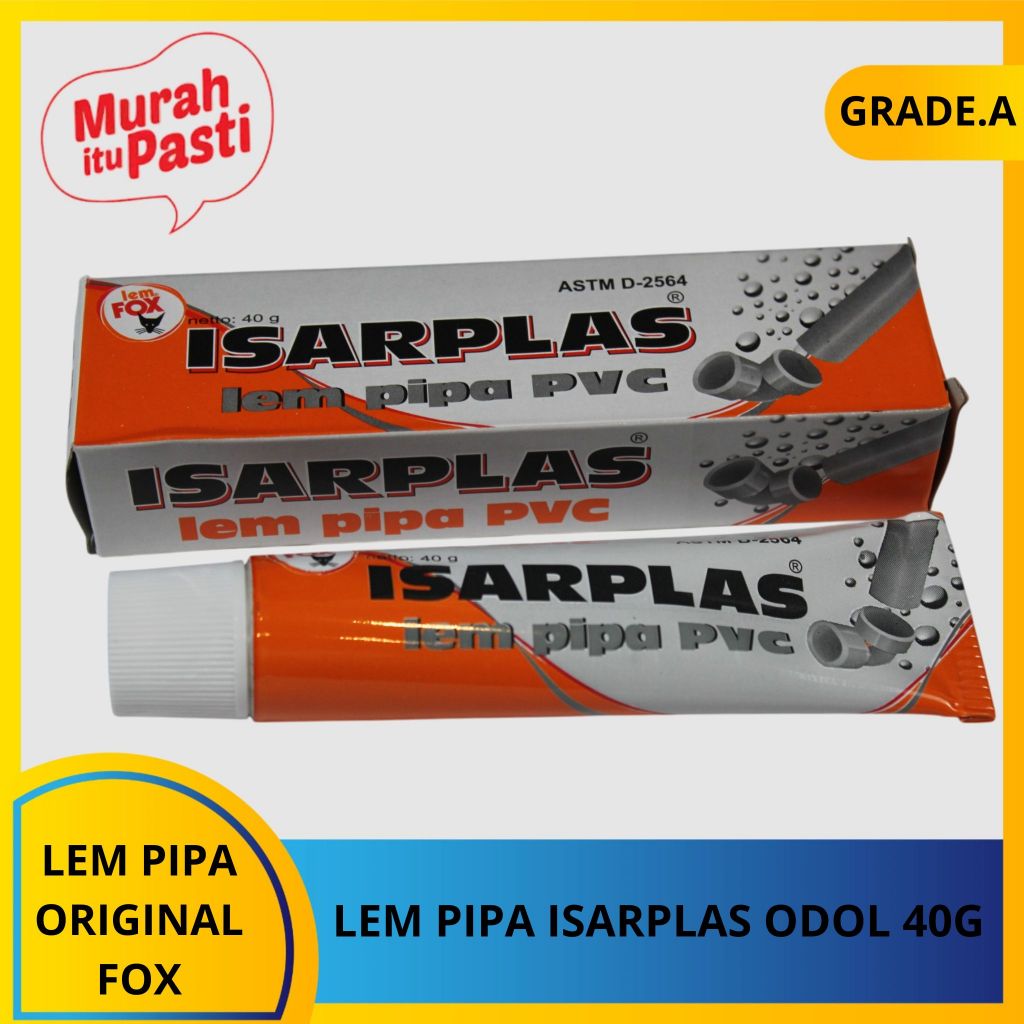 ISARPLAS ODOL PIPE GLUE 40G - paralon pvc - 40 grams - tube - 100% ...