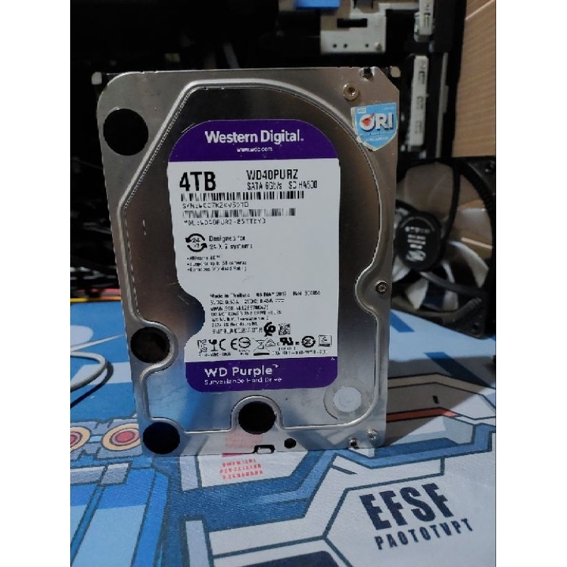 USED NORMAL SENTINEL 100 PERCENTEL WD PURPLE PC HARD DISK | Shopee ...