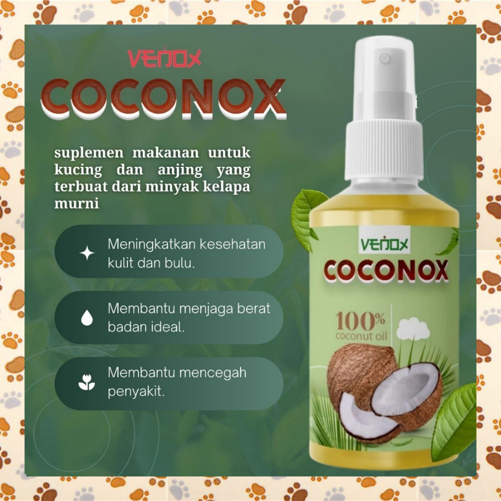 D47BE3 Venox COCONOX Premium VCO Coconut Virgin Oil Vitamin Cat Dog ...