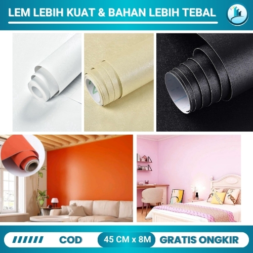 Plain Room Wall Wallpaper Aesthetic Room Wall Wallpaper 4 Meter Wall ...