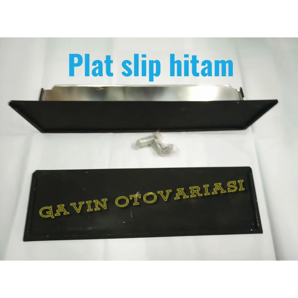 HITAM Odd-even slip number plate frame 46cm black iron medan office ...