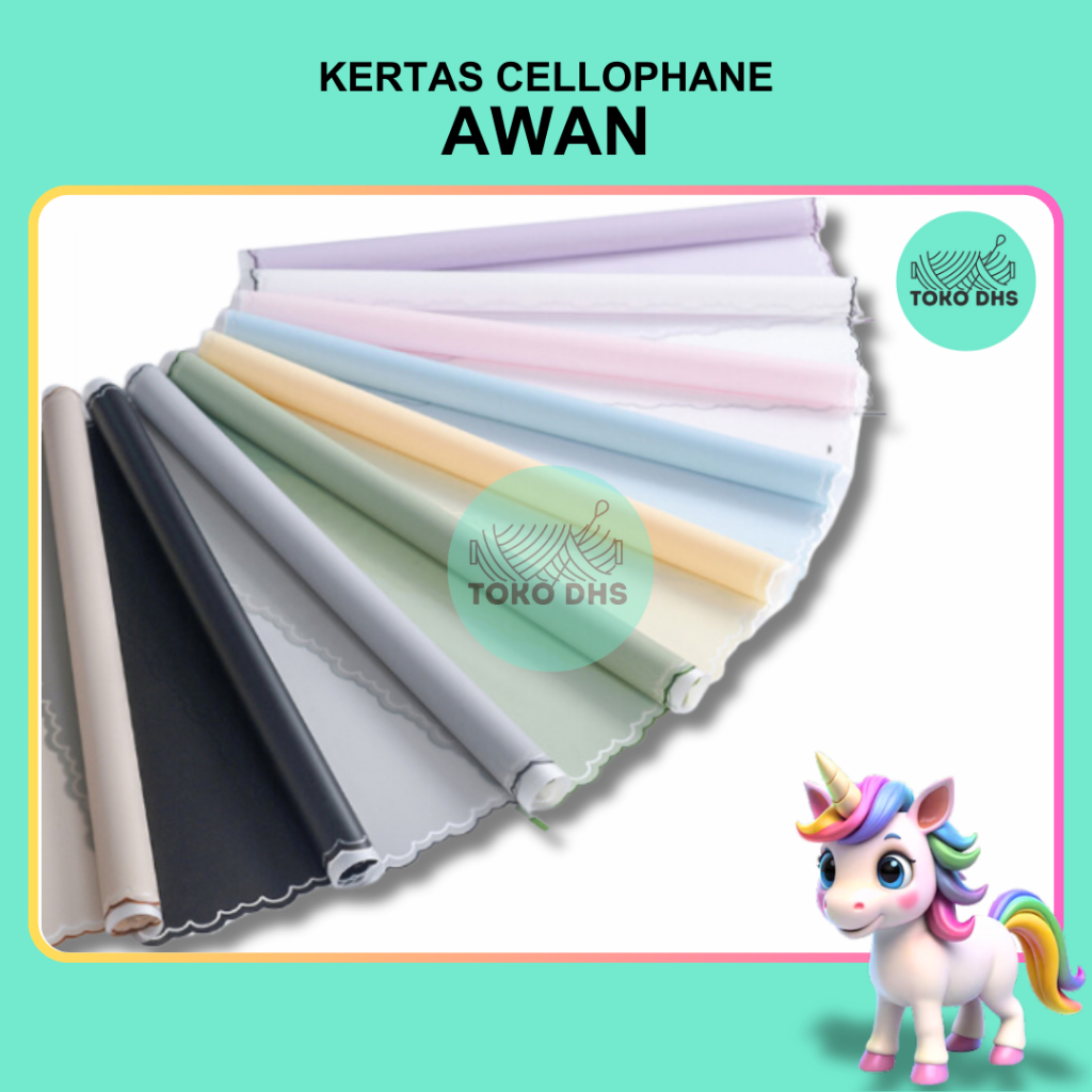 (20 SHEETS) Flower Wrapping AWAN Cellophane Paper Flower Bouquet ...