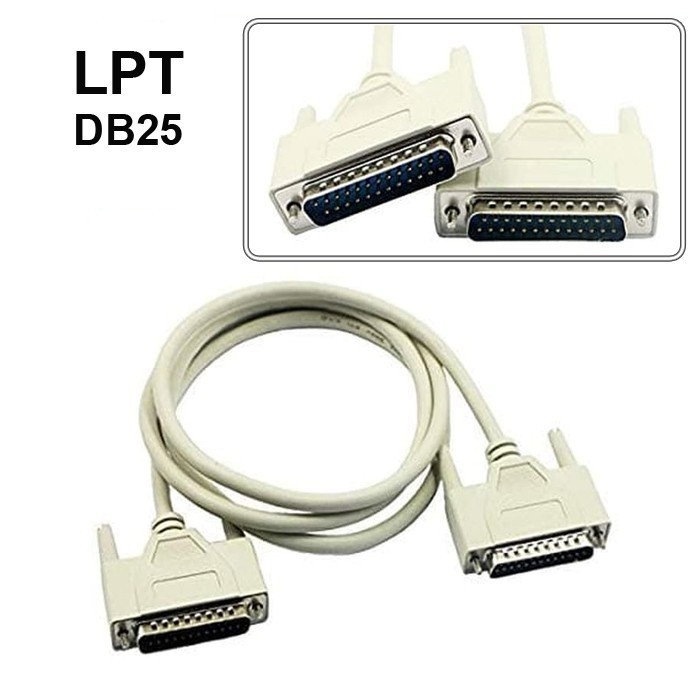 25 pin Printer Parallel Cable LPT Db25 Male to Db25 Female | Shopee Philippines