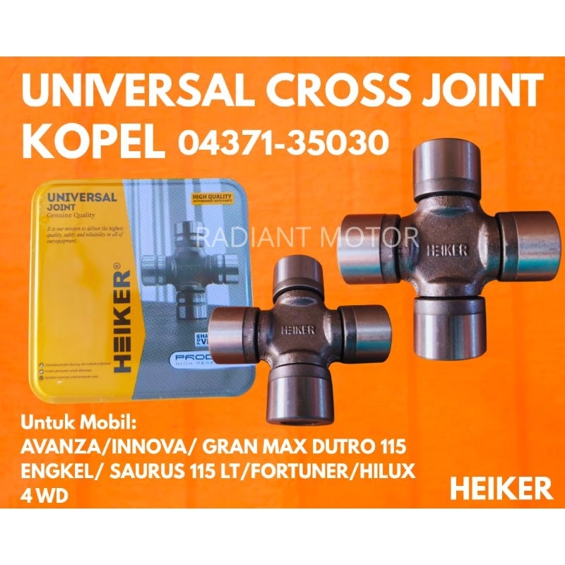 Universal Cross Joint Coupling HEIKER Cross Joint - Avanza / Innova ...
