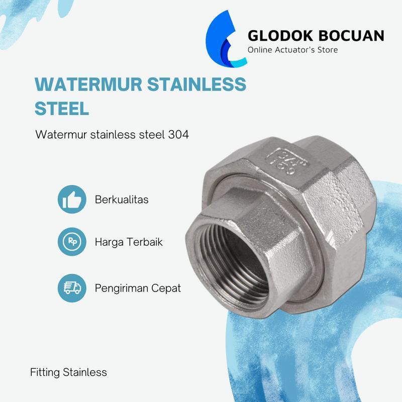 Union / Water Nut Stainless Steel 1 1/2" | Shopee Philippines