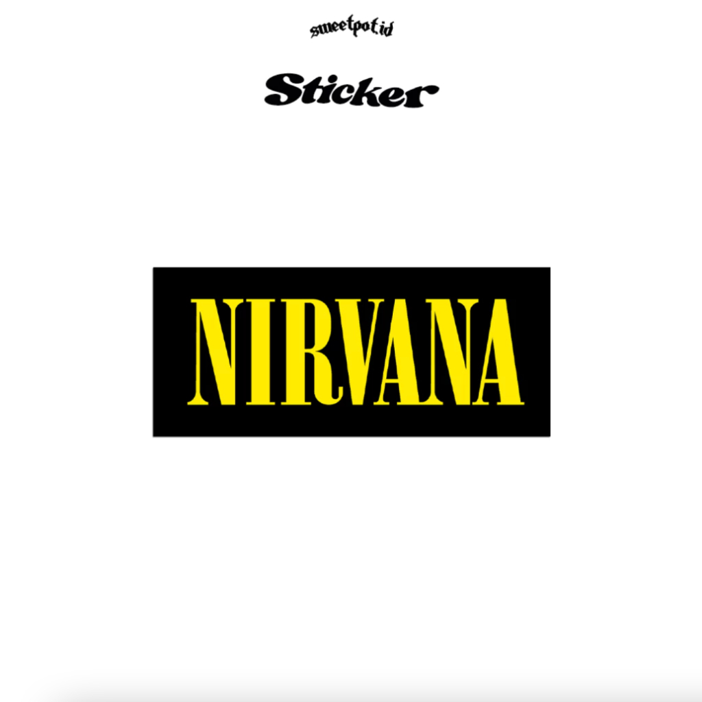 NIRVANA STICKER / KURT COBAIN / DAVE GROHL / BIJIAN STICKER / RETAIL ...