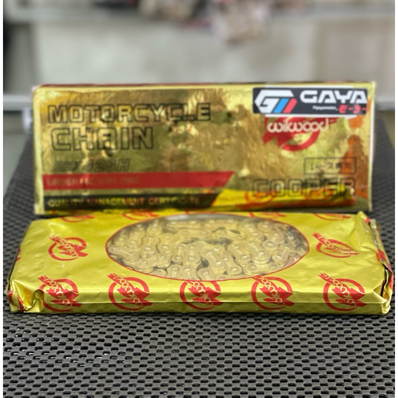 WILWOOD 428 415 520 FULL GOLD MOTORCYCLE CHAIN WILWOOD CHAIN VARIATION ...