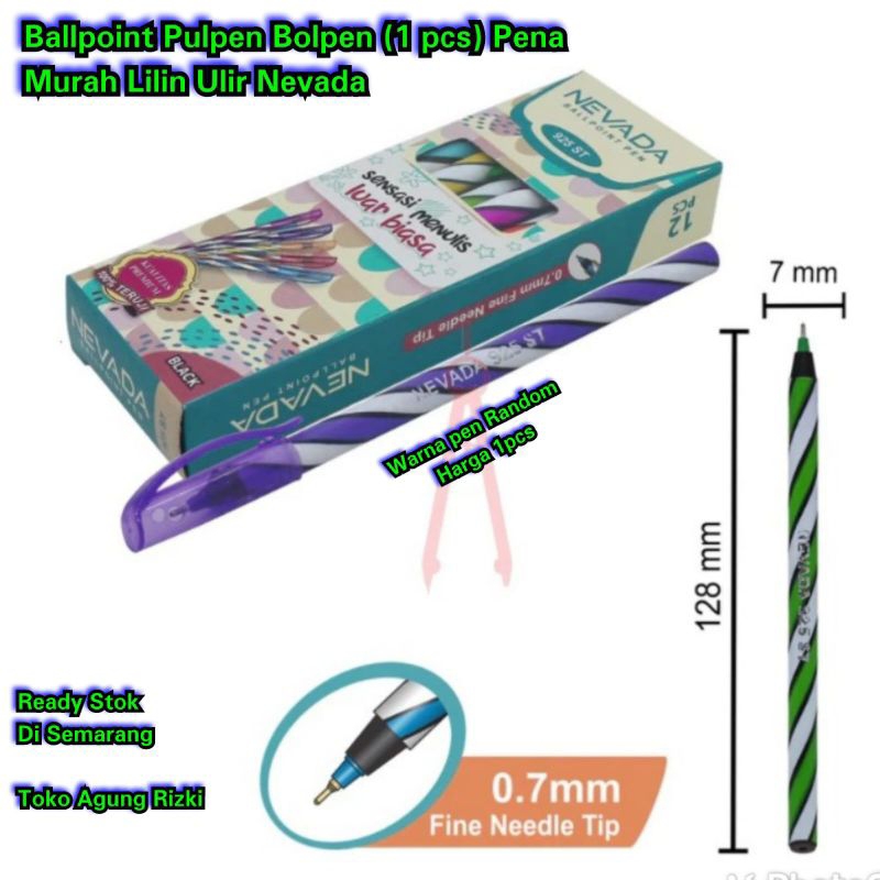 LILIN Ballpoint Pen (1 pcs) Nevada Thread Wax Pen Black Ink | Shopee ...