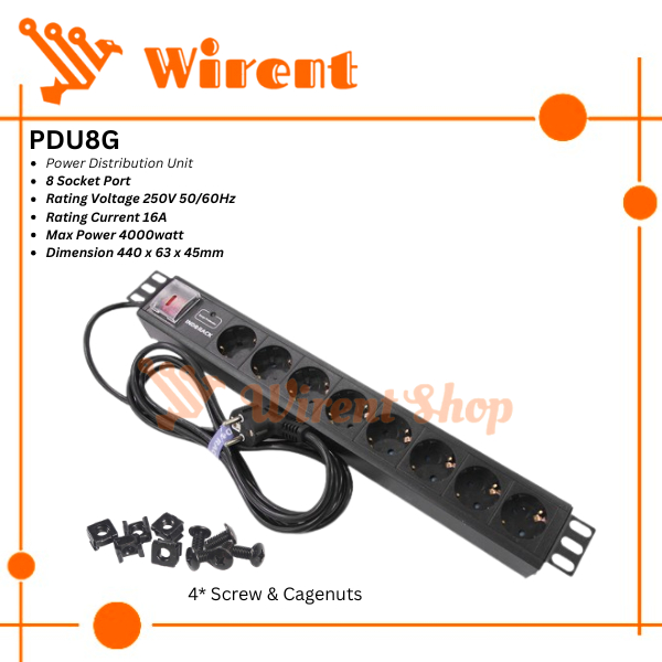 Indorack PDU8G | 8 Power Distribution Unit Outlets | Shopee Philippines