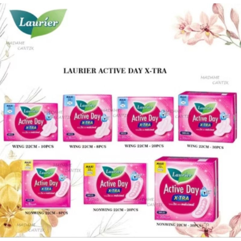 LAURIER ACTIVE DAY MAXI 22 CONTENTS 8, CONTENTS 10, CONTENTS 20 ...