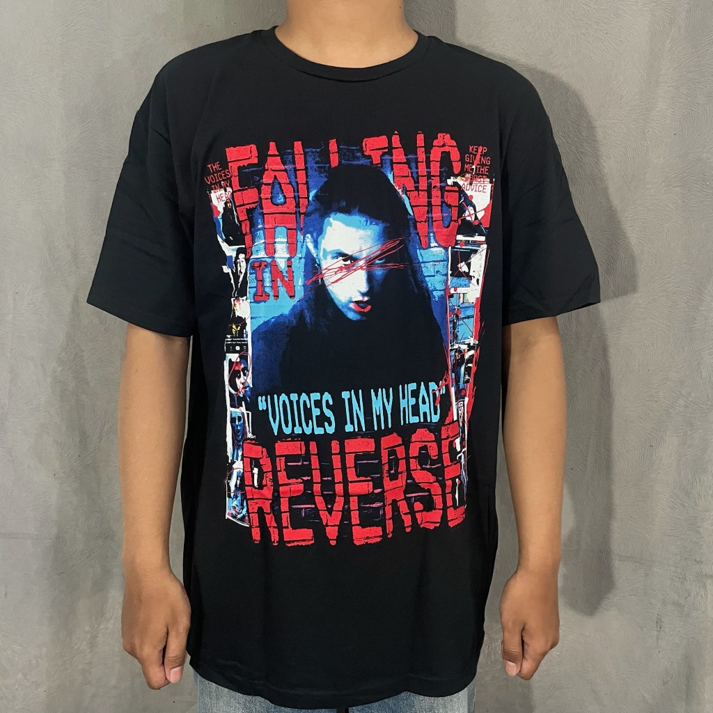 Official FALLING IN REVERSE Band T Shirt - VOICE COLLAGE Original ...