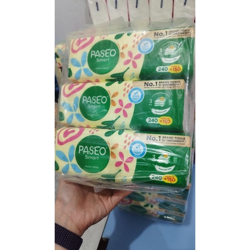 Paseo Smart Facial Tissue 250 sheets (3 ply) | Shopee Philippines