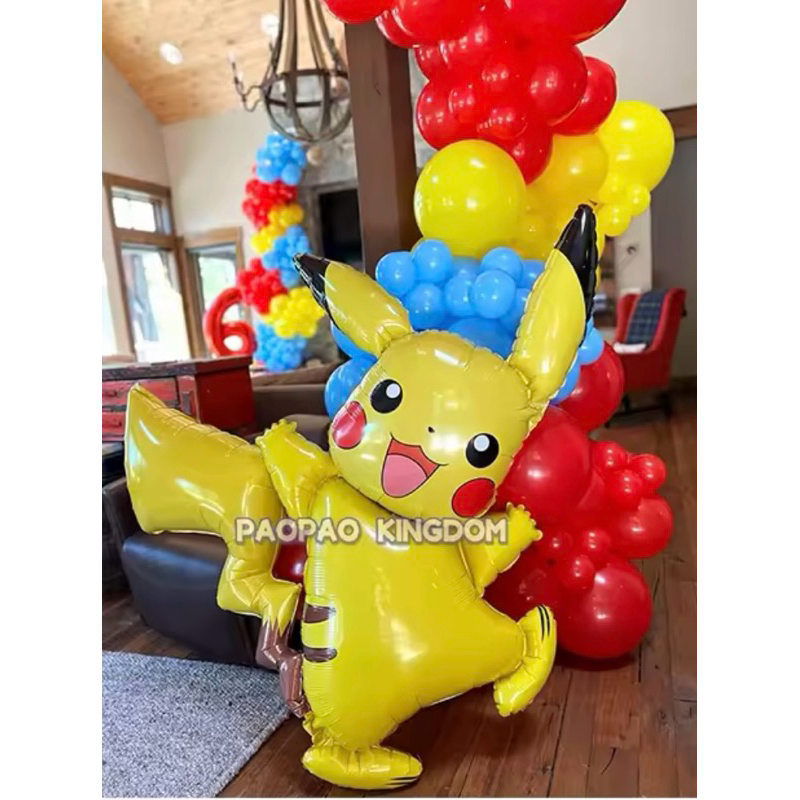 MERAH POKEMON JUMBO LIGHT BLUE YELLOW RED GARLAND BALLOON PACKAGE ...