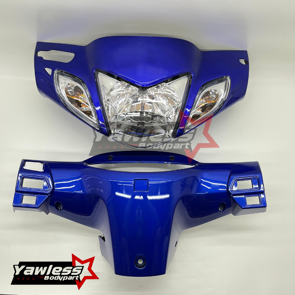 Honda Karisma 125 D head cover biru Front and rear reflector cover ...