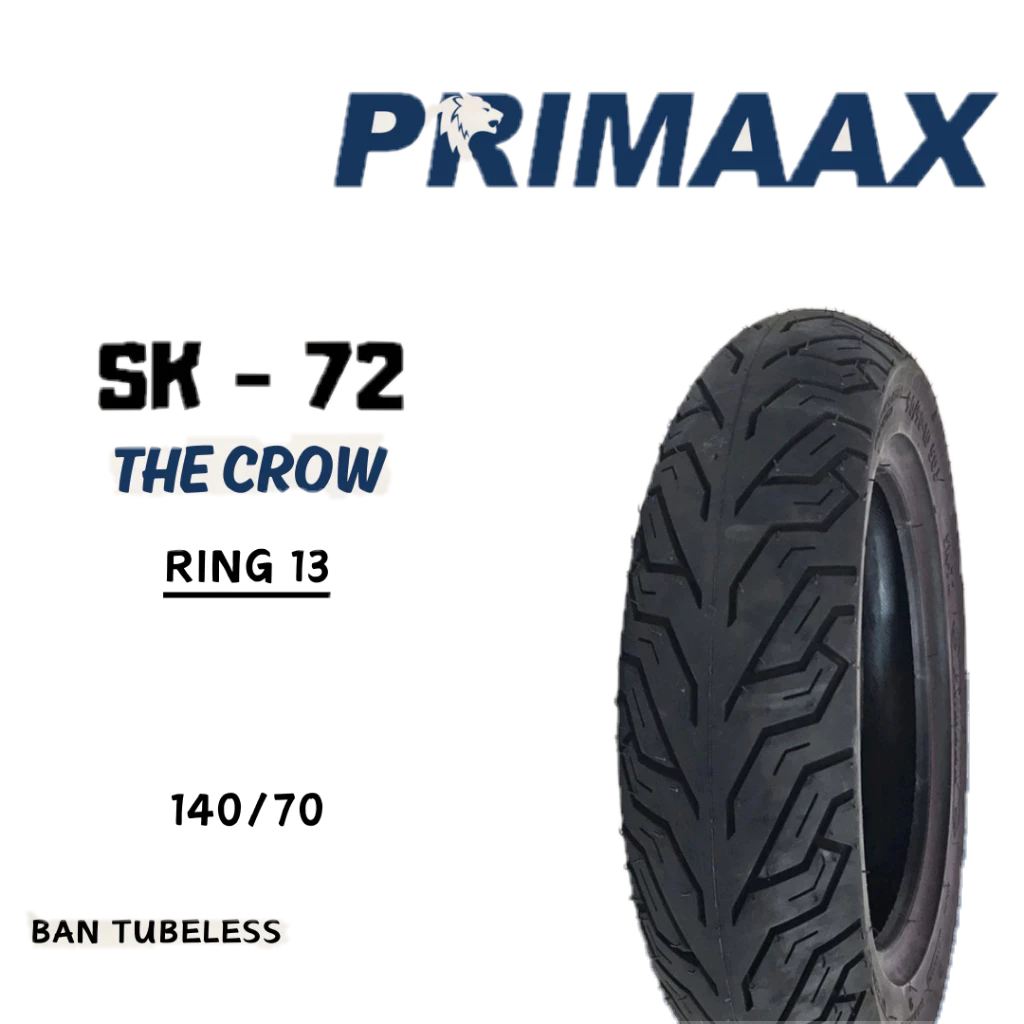 PRIMAAX OUTER TIRE 140/70-13 THE CROW TUBELESS / REAR NMAX 155 LAMA OLD ...