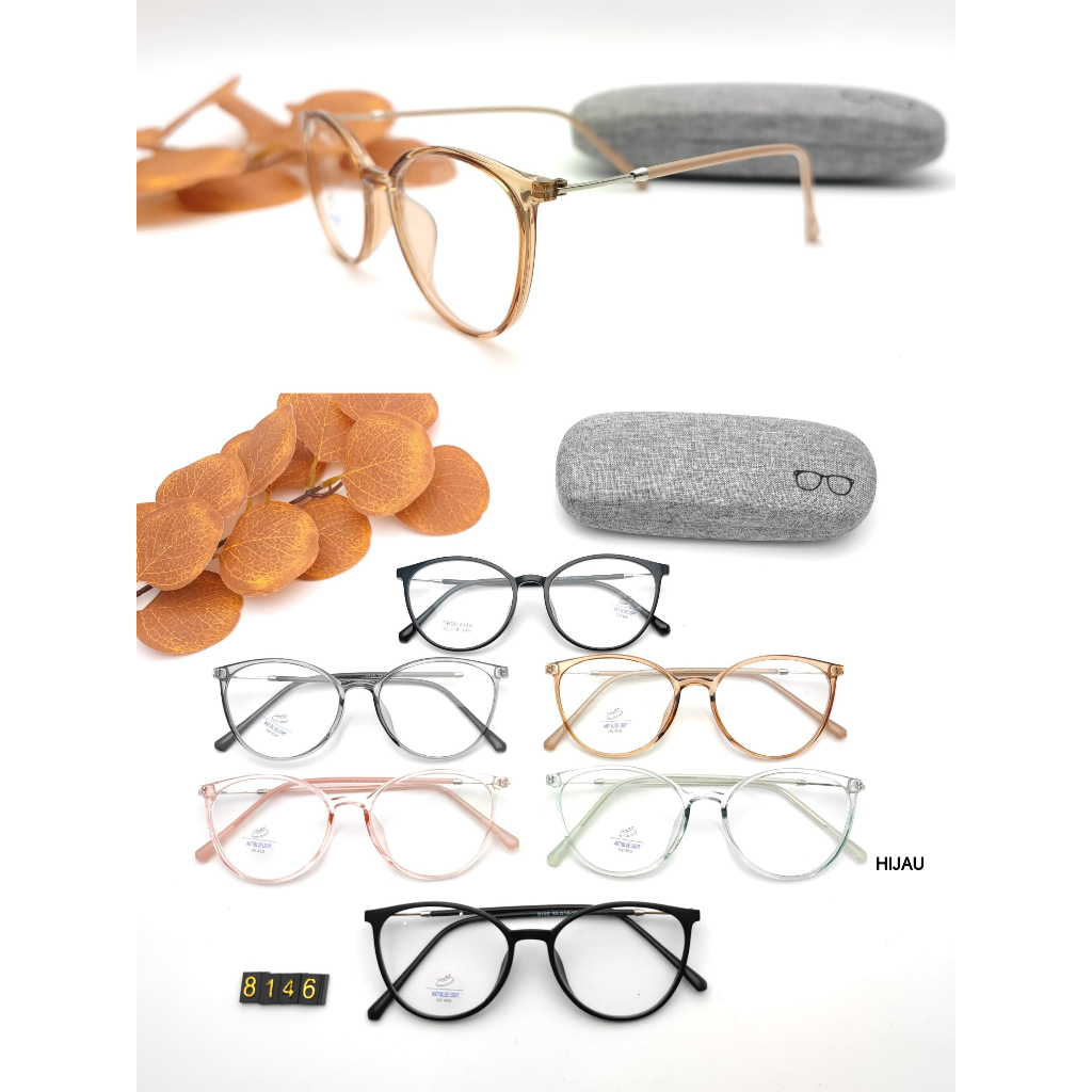 Women's Fashion Glasses / Women's Glasses Frames 8146 Super - | Shopee ...
