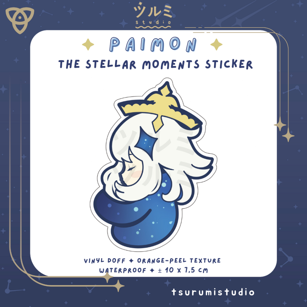 Genshin Impact Paimon The Stellar Moments Album Sticker Fanmerch by ...